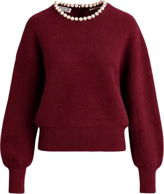 Essentiel Femme, Pulls, Rouge, Taille: 42 FR Inti Pullover With Beads
