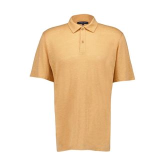 Frescobol Carioca Mello Leinen-Polo - - Tops - Herren - Orange - M