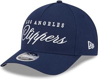 New Era Casquette de baseball 9Forty M Crown NBA Draft Los Angeles Clippers pour adulte Bleu foncé