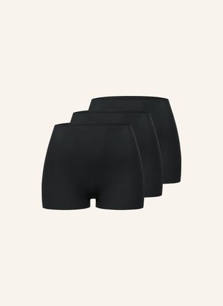 erlich textil Erlich Textil 3er Pack Casual Cotton Panty Aus Bio-Baumwolle - Nahtlose Kanten schwarz