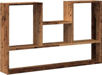 Generic Wandregal, Schwebendes Regal aus Holzwerkstoff, Platzsparende Wandaufbewahrung f&uuml;r Wohnzimmer, Schlafzimmer und B&uuml;ro (Altes Holz)