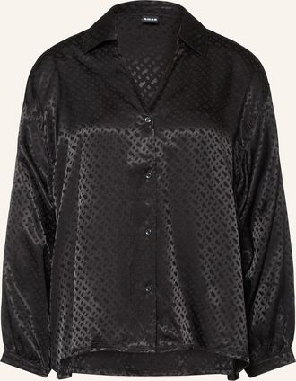 HUGO BOSS Schlafshirt Aus Jacquard schwarz