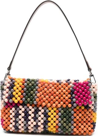 Staud Staud, Femme, Sacs, Multicolore, Taille: ONE Size Timmy Beaded Shoulder Bag