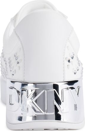 DKNY Damen Maben Stones-LACE Sneakers, BRT White, 38 EU