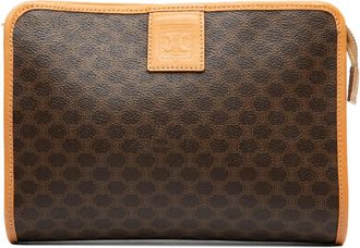 Celine Clutches - Macadam Coated Canvas Clutch - Gr. unisize - in Braun - f&uuml;r Damen