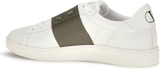 Valentino Garavani Rockstud-Embellished Leather Sneakers - White