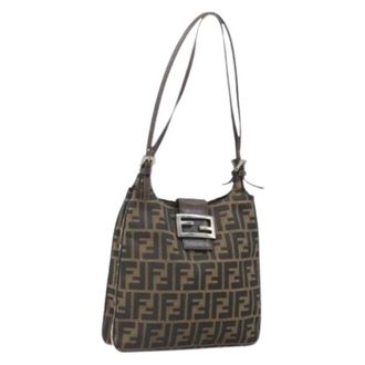 Fendi Pre-owned Canvas Schultertasche - - Pre-owned - Damen - Braun - ONE SIZE