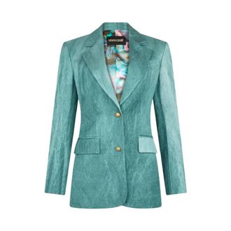 Roberto Cavalli Strukturierter Blazer f&uuml;r formelle Anl&auml;sse - - Jackets - Damen - Blau - M