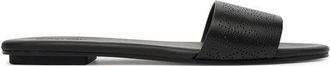 Calvin Klein Pantoletten Org Flat Sndl One Bar Lth Aop HW0HW02857 Schwarz