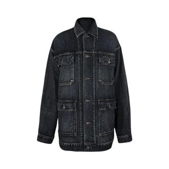 Balenciaga Lange Oversized Jeansjacke - - Jackets - Herren - Blau - XS