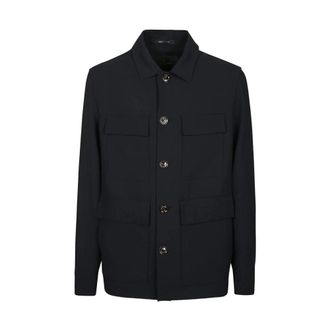 Montecore Pocket Shirt Jacket - - Jackets - Herren - Blau - M