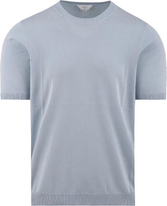 Malo Homme, Pulls, Bleu, Taille: XL Pull Ras du Cou &agrave; Manches Courtes Ras&eacute;es