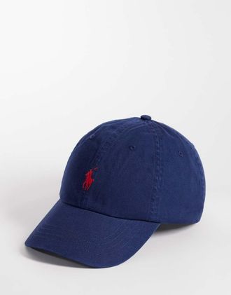 Polo Ralph Lauren Baseballkappe in verwaschenem Marineblau mit Markenlogo
