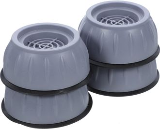 DOITOOL GLEAVI 4 St&uuml;ck Antivibrationspads Waschmaschine aus Gummi rutschfeste Stabilisierungsmatten f&uuml;r Waschmaschine und Trockner Vibrationsd&auml;mpfende F&uuml;&szlig;e f&uuml;