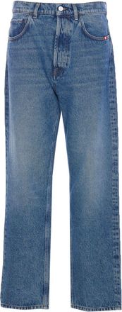 Amish jean Jeremiah à coupe droite - Bleu