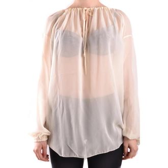 Dondup Oversized Blusen mit ausgestellten &Auml;rmeln - - Blouses & Shirts - Damen - Beige - L