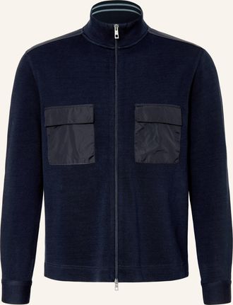 Maerz Maerz Muenchen Sweatjacke Im Materialmix blau