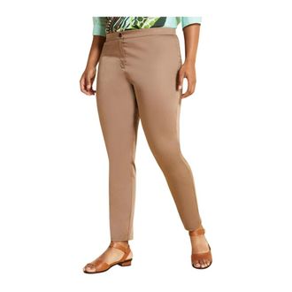 Marina Rinaldi Regia Pantalone Lungo - Femme - Pantalons - Brun - Taille: 46 FR