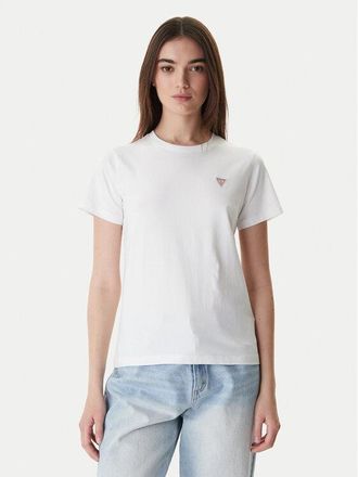 Guess T-Shirt W4YI10 J1314 Wei&szlig; Regular Fit