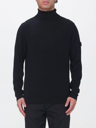 Peuterey Col roul&eacute; en pure laine &agrave; manches longues avec patch logo appliqu&eacute;