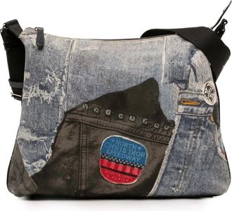 Dior Hobo Bags - Printed Denim Speedway Crossbody - Gr. unisize - in Blau - f&uuml;r Damen