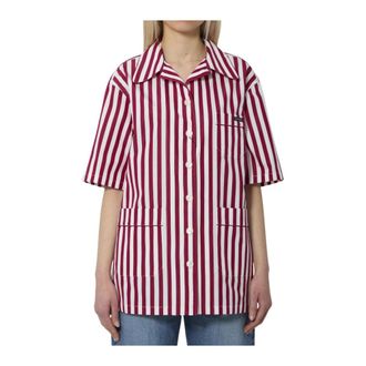 Dolce & Gabbana Gestreiftes Baumwoll-Popeline-Hemd - - Blouses & Shirts - Damen - Mehrfarbig - M