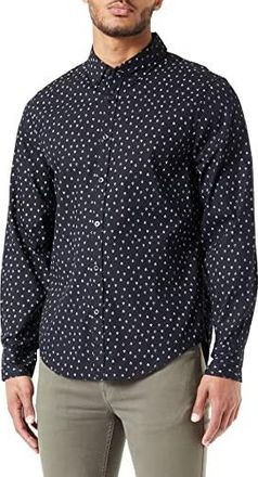 Mustang Jeans Clemens Shirt Chemise, AOP Black 12425, L Homme