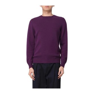 Drumohr Rundhalsausschnitt Kaschmirpullover - - Knitwear - Herren - Lila - L