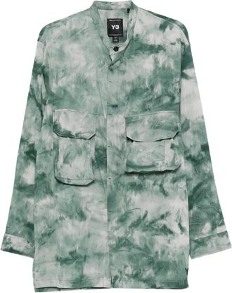 Yohji Yamamoto Homme, Chemises, Vert, Taille: S AOP Overshirt