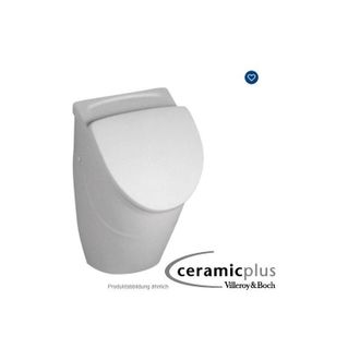 Villeroy & Boch O.NOVO Keramik Absaug Urinal mit Deckel und Ceramic Plus Beschichtung,wei&szlig;