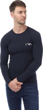 Emporio Armani T-Shirt f&uuml;r Herren Lang&auml;rmlig (Marine)