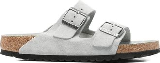 Birkenstock Sandalen - Arizona Soft Footbed Suede Leather Unisex Pure Sag - Gr. 37 (EU) - in Grau - f&uuml;r Damen