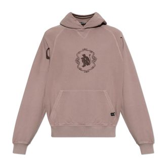 Palm Angels Baumwoll-Sweatshirt mit Print - - Sweatshirts & Hoodies - Herren - Rosa - XL