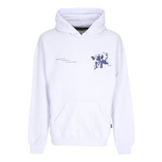 Iuter Wei&szlig;e Kapuzenpullover mit Seelenprint - - Sweatshirts & Hoodies - Herren - Wei&szlig; - XL
