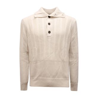 Paolo Pecora Maglione Wool Sweater - - Knitwear - Herren - Wei&szlig; - L