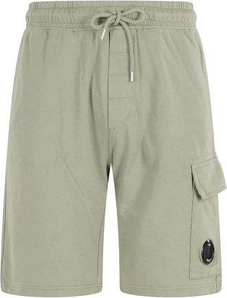 C.P. Company C.p. Company, Homme, Shorts, Gris, Taille: S Light Fleece Cargo Lens Sweatshorts