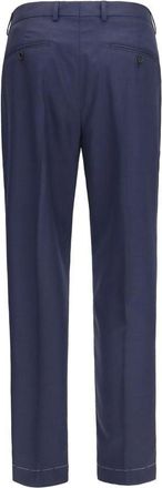 Brunello Cucinelli Mens Blue Wool Oves Aries Dress Pants