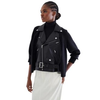 Jovonna London Femme, Vestes, Noir, Taille: 40 FR Caray Knitted Jacket