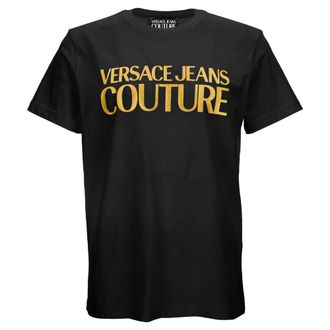 Versace Jeans Couture Logo T-Shirt - - Tops - Herren - Schwarzk - M