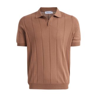 Gran Sasso Tennis Polo - - Tops - Herren - Braun - 3XL