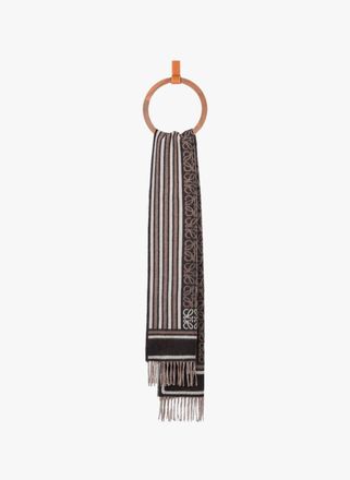Loewe Echarpe imprim&eacute;e en laine et cachemire