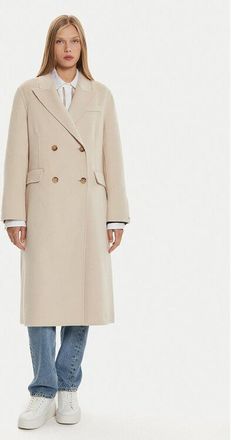 Tommy Hilfiger Wollmantel WW0WW42621 Beige Regular Fit