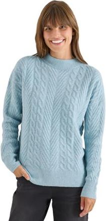 Cecil 3015558 Pull avec Motif tricoté, Mélange de Bleu délavé, XXL Femme