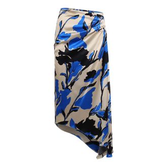 Max Mara Femme, Jupes, Multicolore, Taille: 40 FR Jupe asym&eacute;trique en satin imprim&eacute;