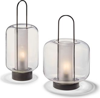 Philippi Raumduft Set-69222 Treteimer, Kunststoff, Schwarz/Transparent, Schlank - 16 x 16 x 38 cm