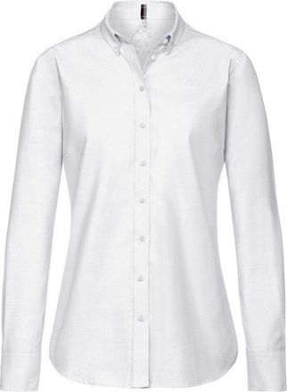 Greiff Langarmbluse Greiff CASUAL Damen Bluse Langarm Button-Down Regular-Fit Weiß