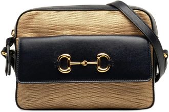 Gucci Hobo Bags - Horsebit 1955 Flap Pocket Camera Bag - Gr. unisize - in Braun - f&uuml;r Damen