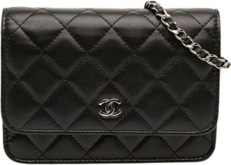 Chanel Pre-owned The Classic Wallet on Chain - Femme - Pre-owned - Noir - Taille: ONE Size