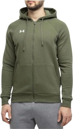 Under Armour Homme, Sweatshirts et sweats &agrave; capuche, Vert, Taille: L Rival Fleece Full-Zip Sweat &agrave; capuche