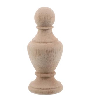 BESPORTBLE Unlackierter Massivholz Treppengel&auml;nder Aufsatz R&ouml;mische S&auml;ulendekoration Naturholz 6X14cm Selbstgemacht M&ouml;belabschluss Handlaufpfosten Kappe f&uuml;r Wohn